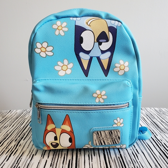 Disney | Accessories | Bluey And Bingo Mini Vegan Leather Backpack ...